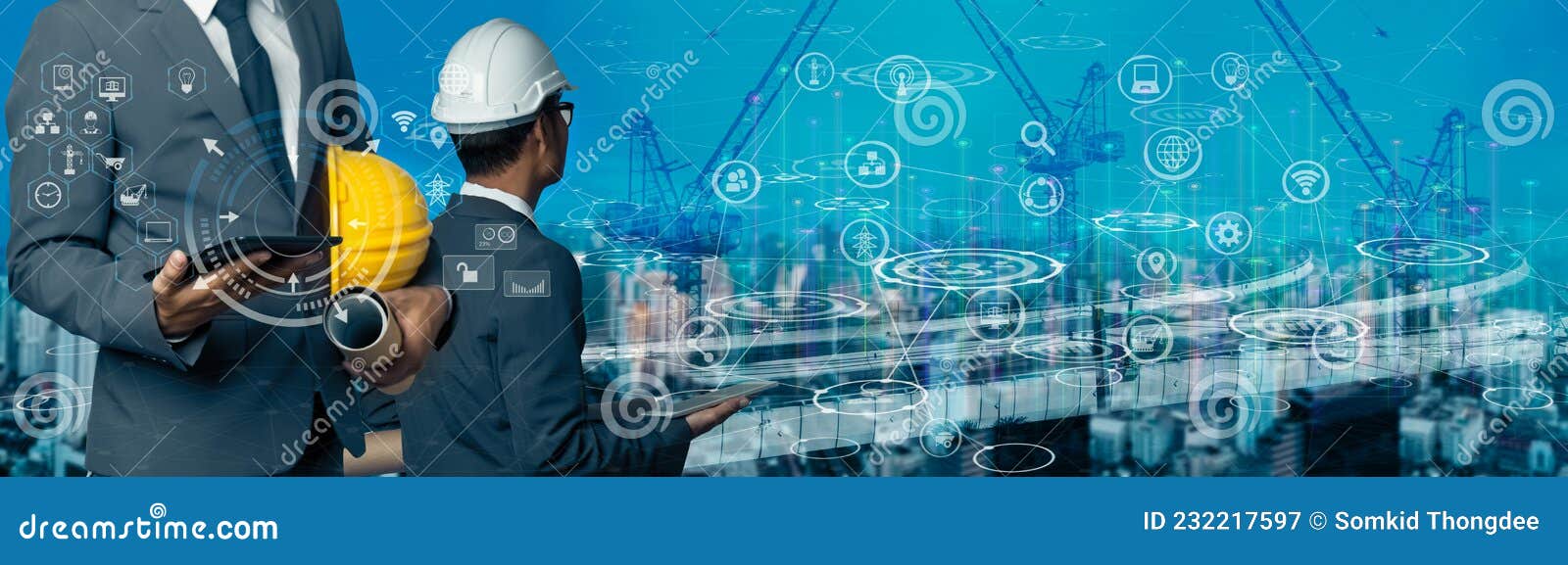 Digital Transformation Concept and Business Construction Editorial ...