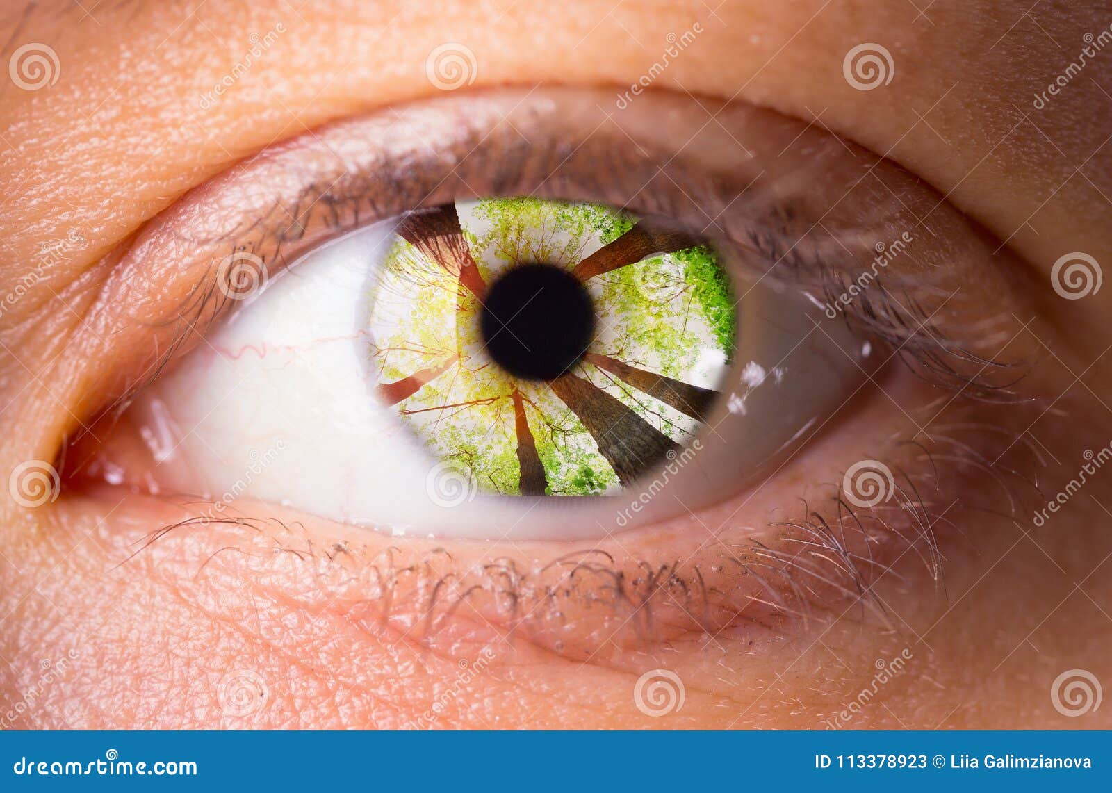 Double exposure of an eye stock image. Image of creative - 113378923