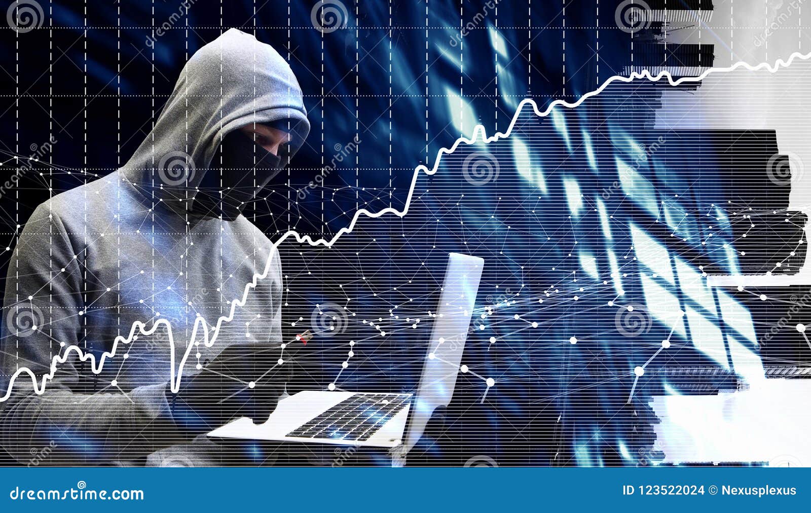 Hacker Man Steal Information Stock Photo - Image of cyber, exposure ...