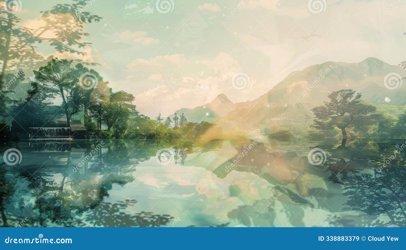 Calming Landscapes: Introspective Aesthetic In Dark Turquoise Hues ...