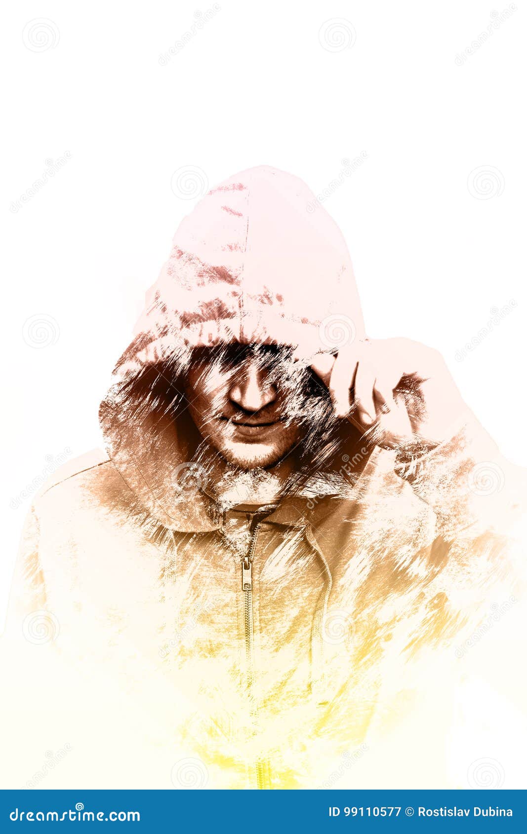 Double Exposure Man in the Hood. Silhouette of a Hooded Man. Creative ... Double Exposure Man in the Hood. Silhouette of a Hooded Man. Creative ...