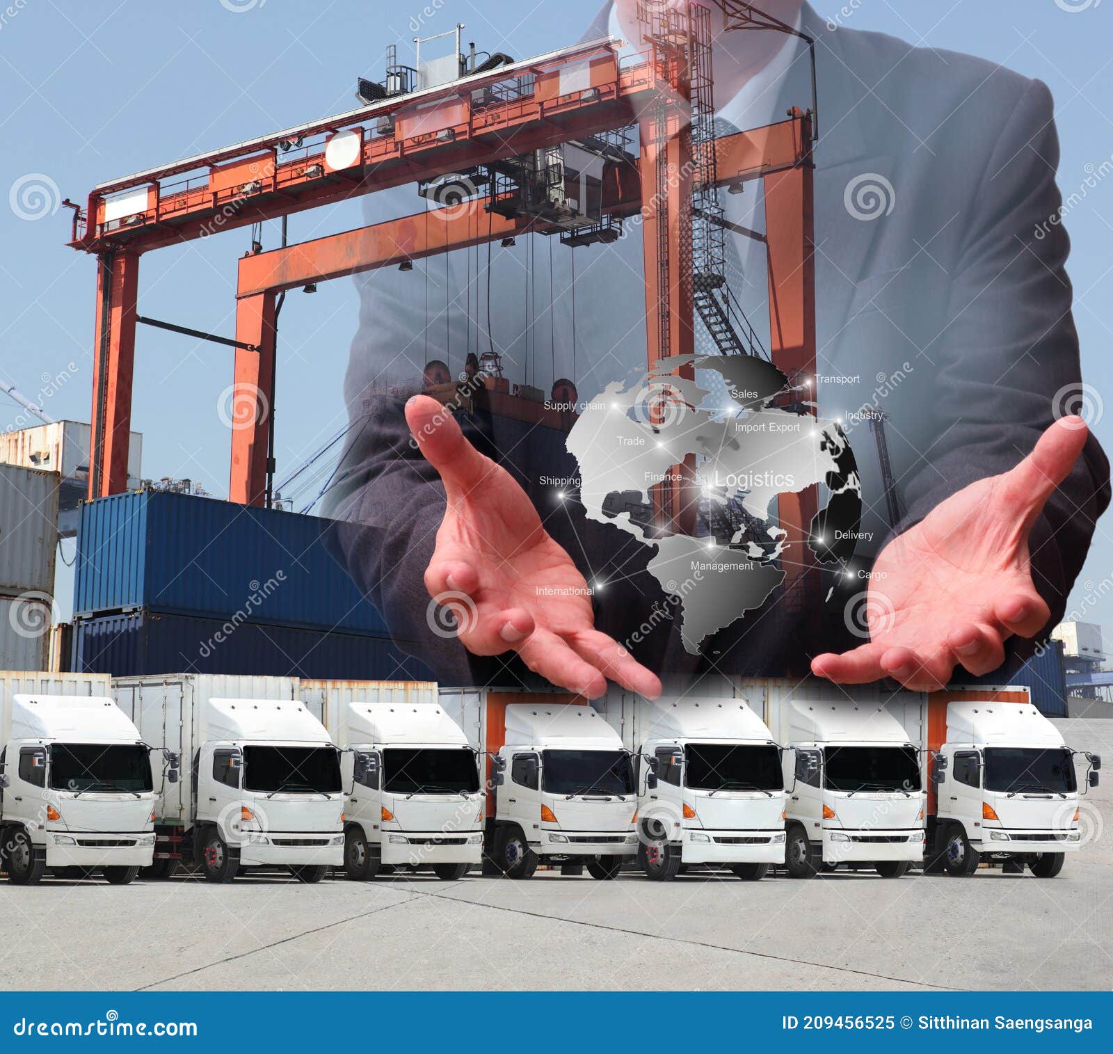 Transportation, Import-export and Logistics Concept, Stock Image ...