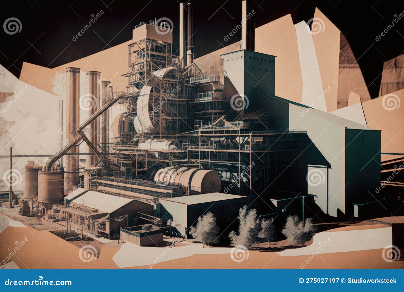 Paper Mill Icon On White Background. Simple Element Illustration From ...