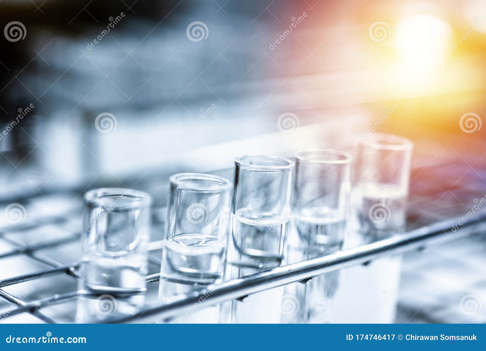 Double Exposure Test-tube in Science Background Concept Stock Image ...
