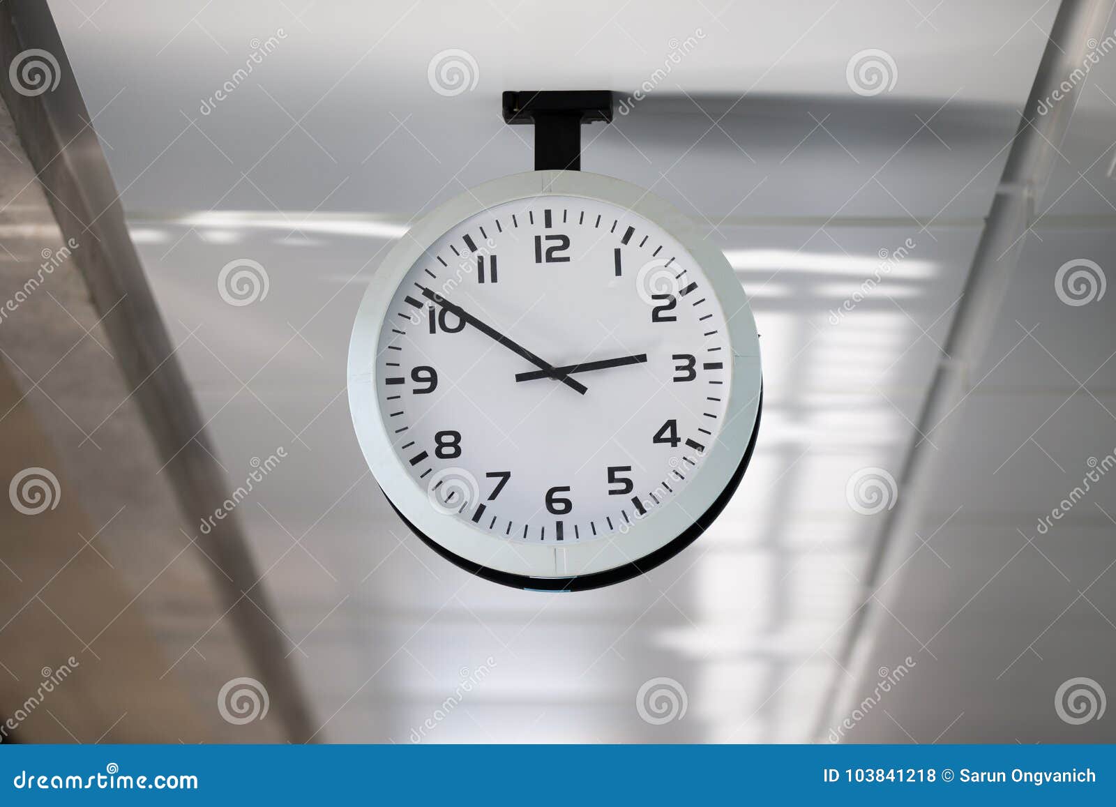 Double Face Wall Clock stock photo. Image of hanging - 103841218