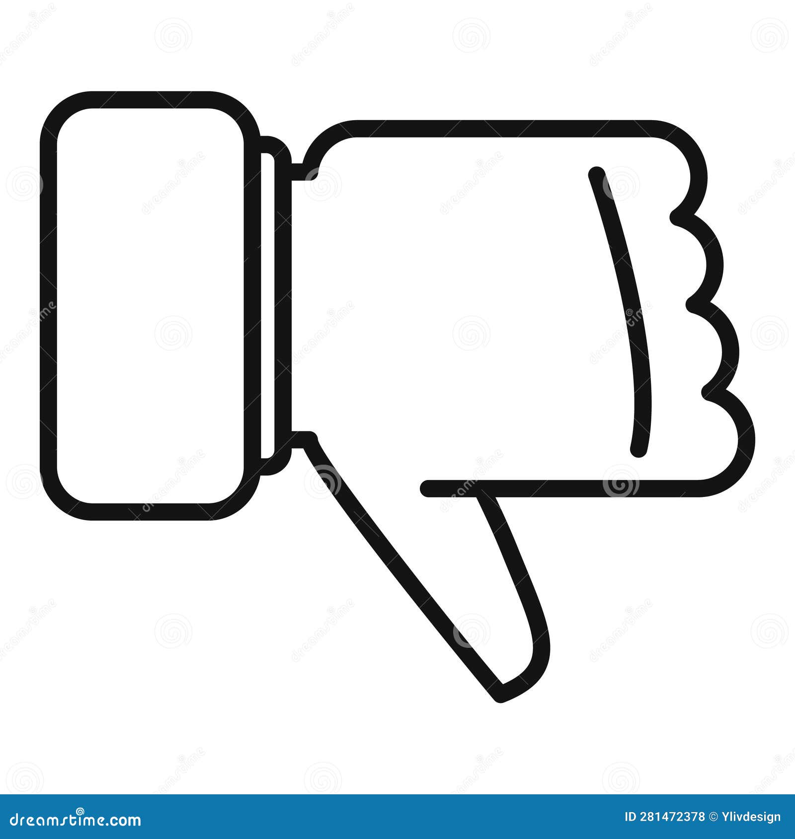 Double Finger Sign Icon Outline Vector. Arm Pose Stock Illustration ...