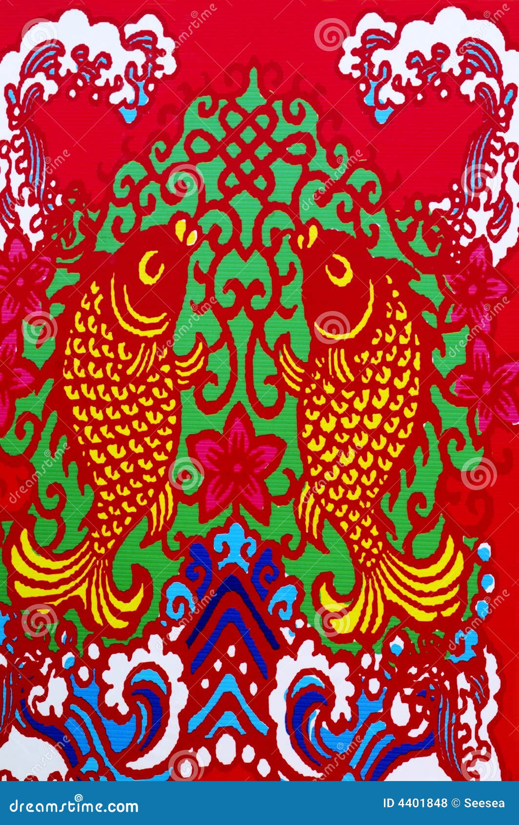 Double fish stock illustration. Illustration of water - 4401848