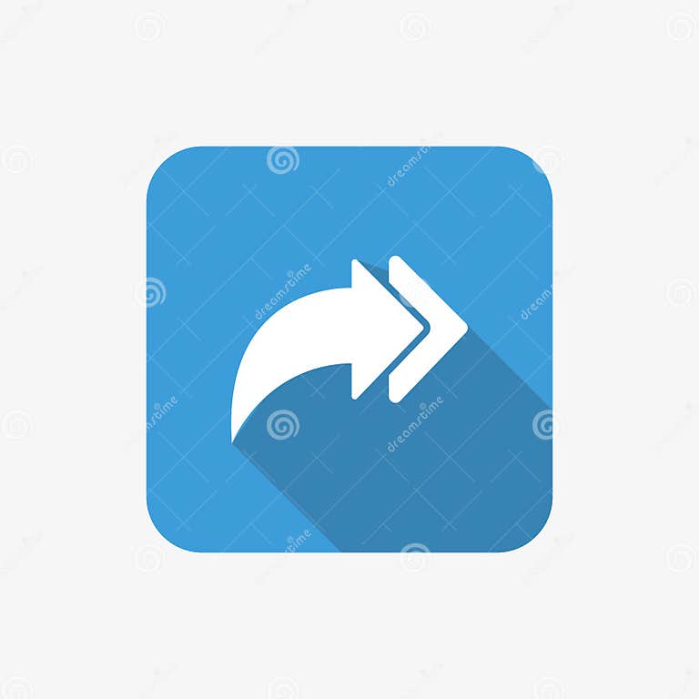 Double Forward Arrow Icon. Email Forward Symbol. File Share Sign Stock ...