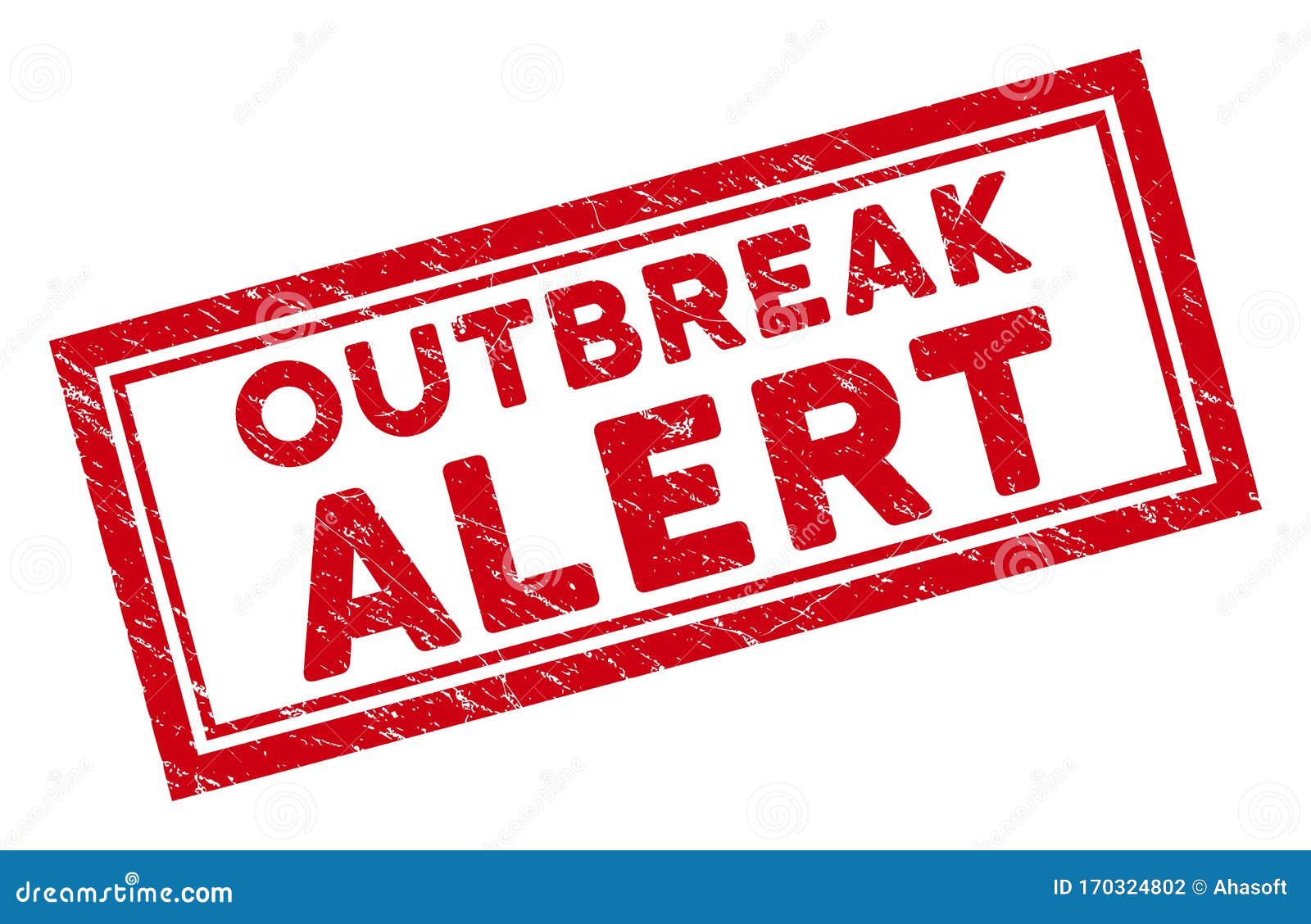 Double Framed Distress Outbreak Alert Rectangular Seal Stock Vector ...