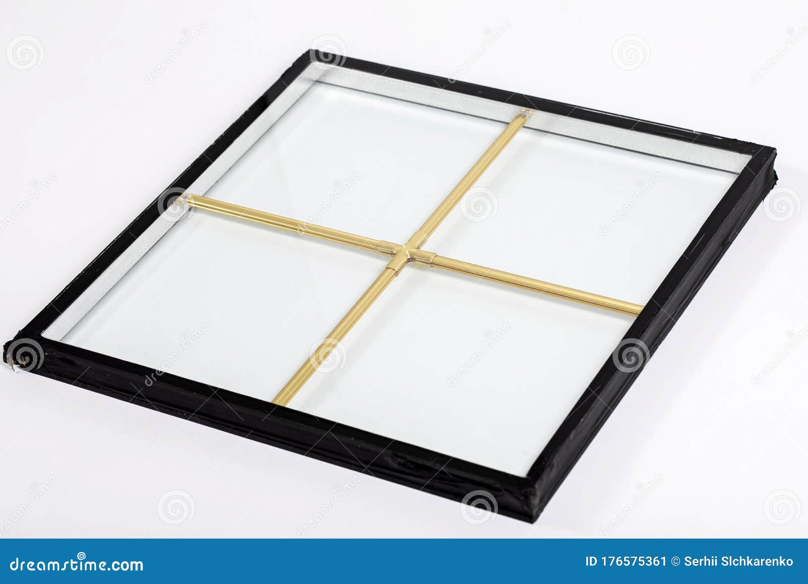 Double Glazed Glass Window Stacked and Ready for Build in Stock Image ...