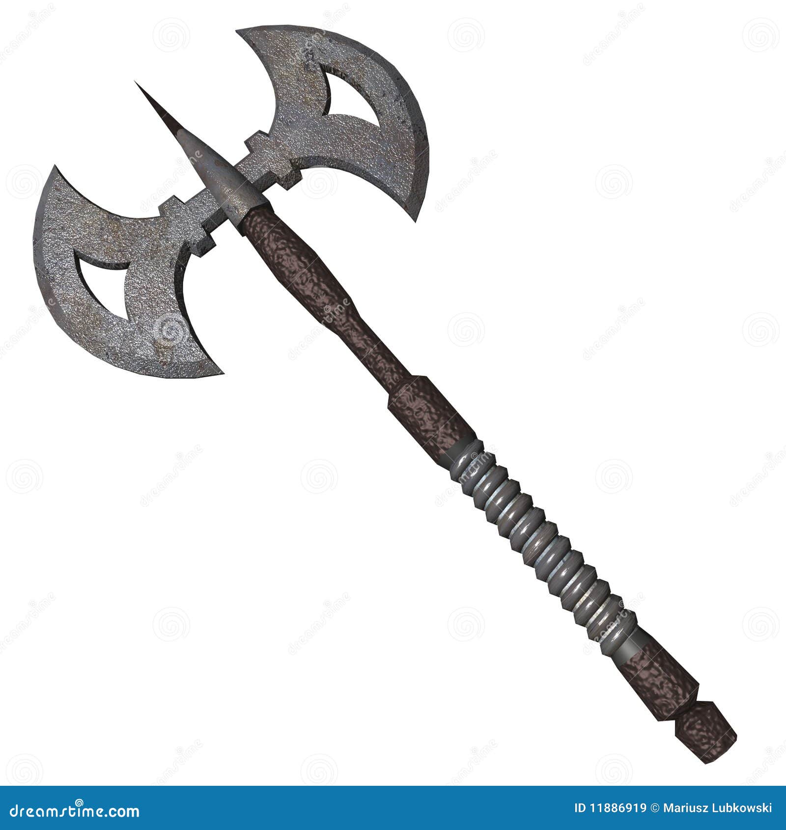 Double hache de fer illustration stock. Illustration du hache - 11886919