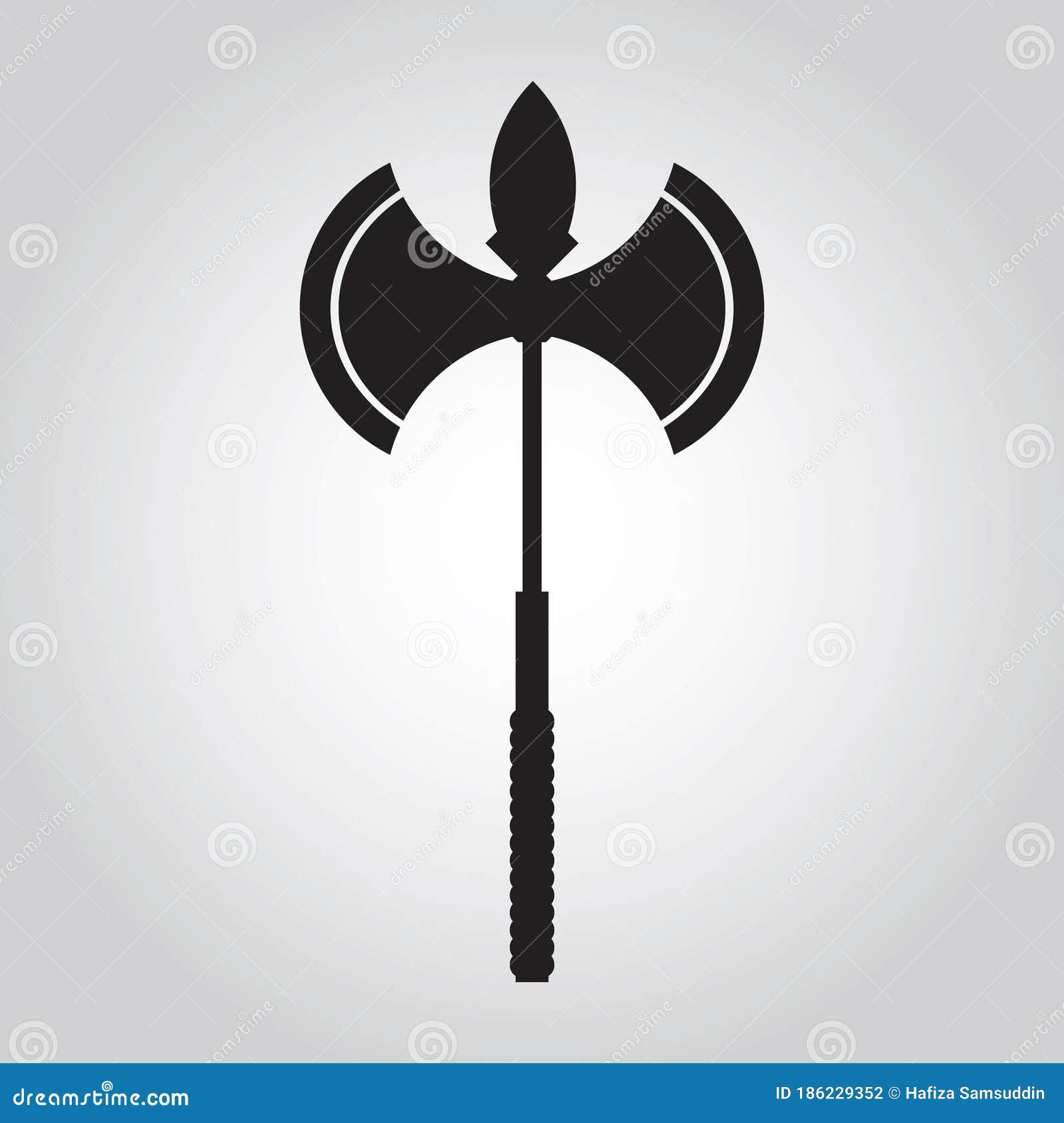 Double Battle Axe Vector Isolated On White Background | CartoonDealer ...