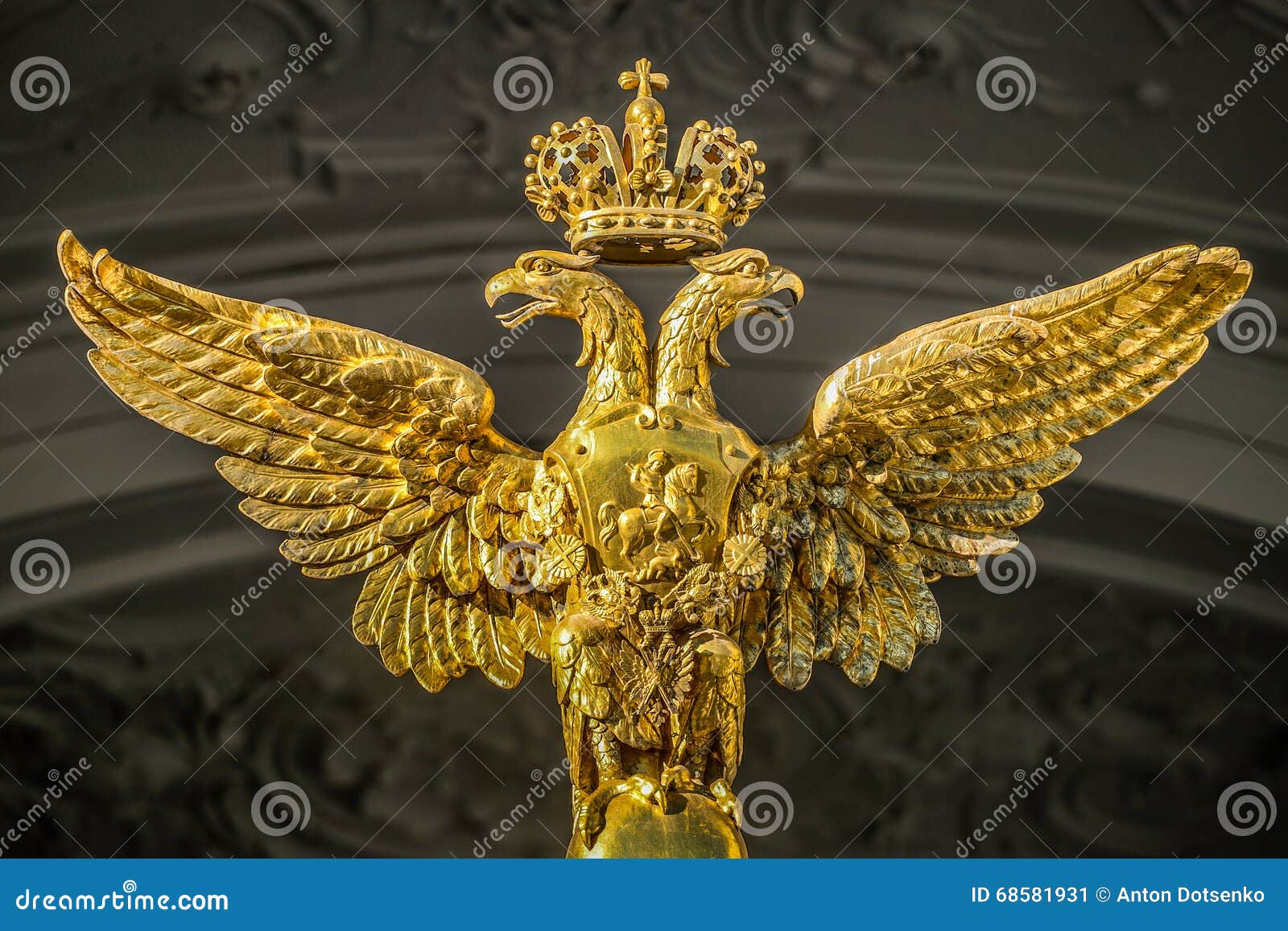 Double-headed eagle stock image. Image of double, headed - 68581931