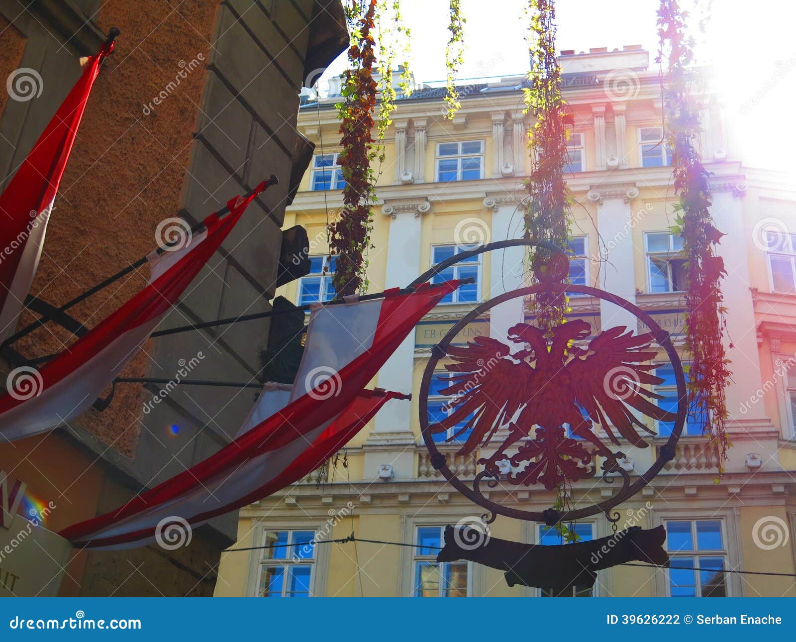Double Headed Eagle Symbol in Vienna Stock Photo - Image of sights ...