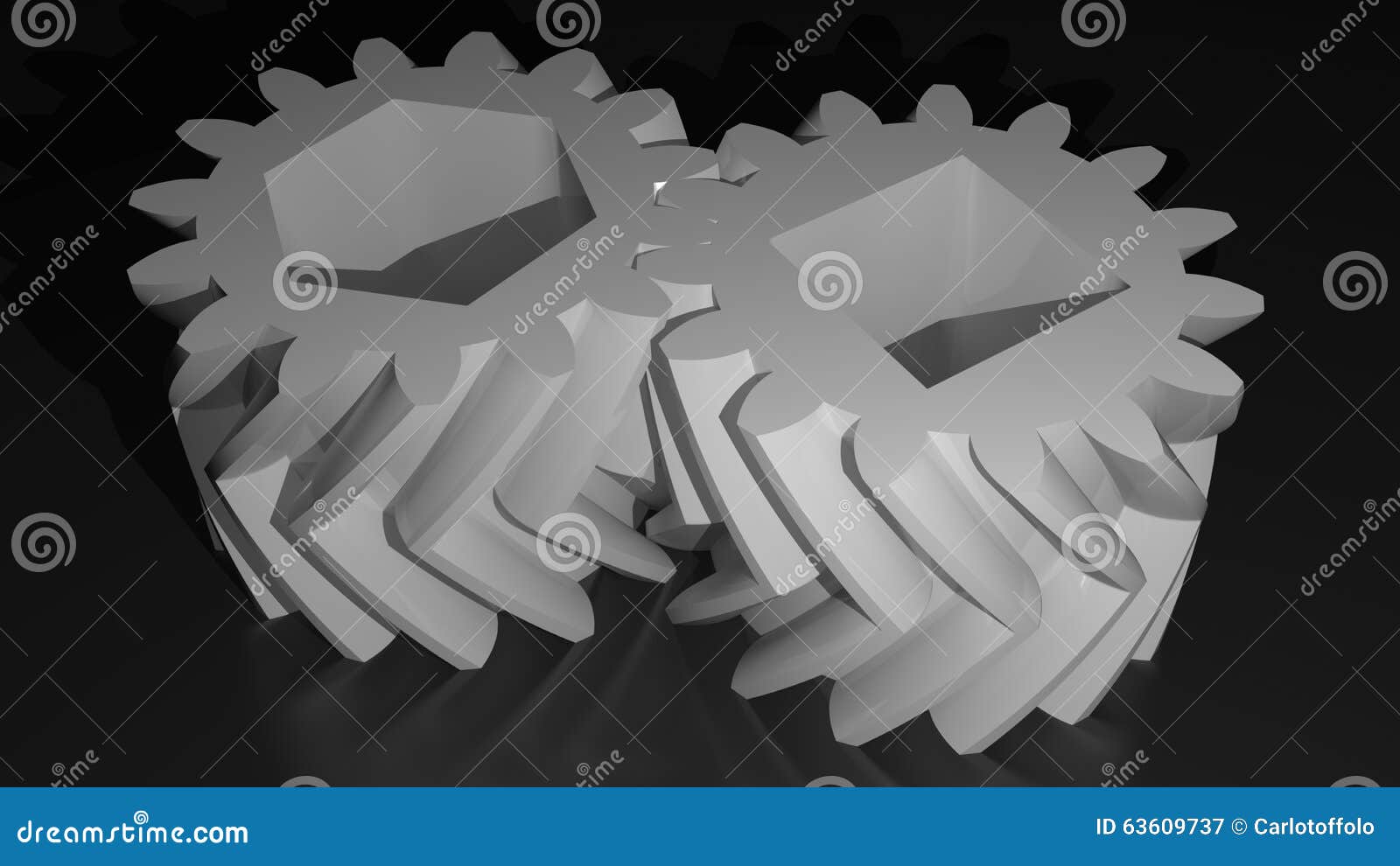 Double Helical Gears Royalty-Free Stock Photography | CartoonDealer.com ...