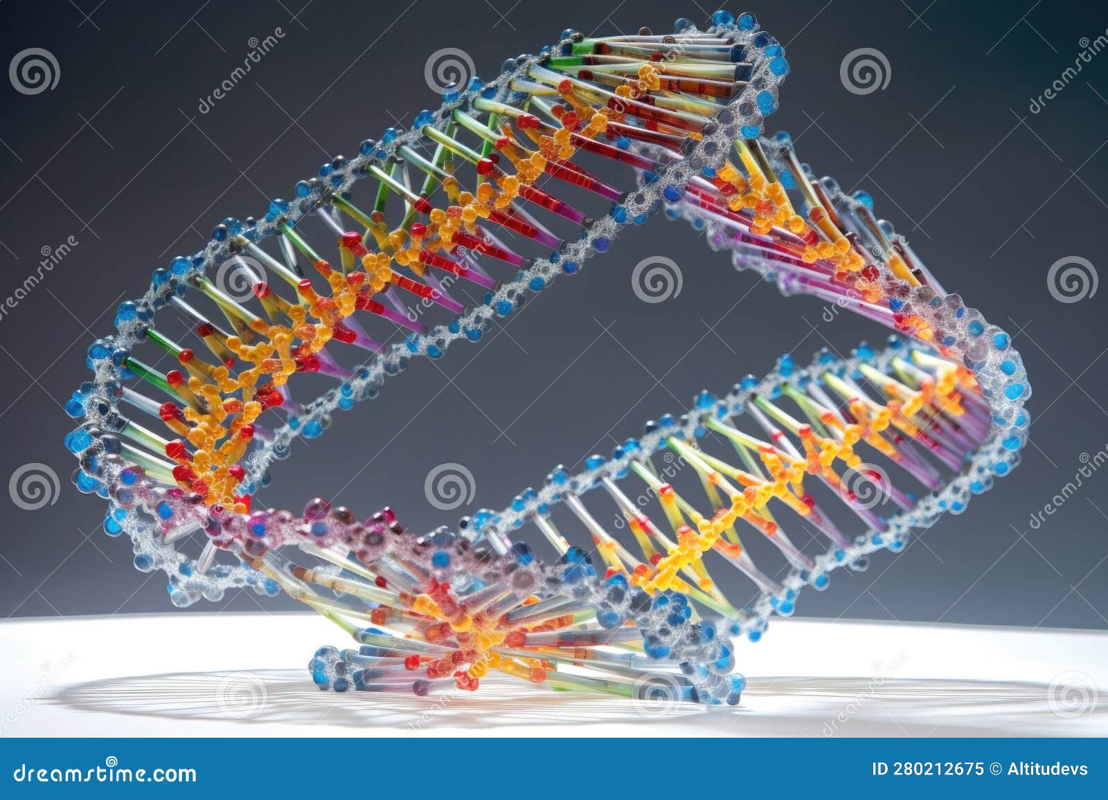 The Double-helical Structure of Dna, with the Base Pairs Visible Stock ... The Double-helical Structure of Dna, with the Base Pairs Visible Stock ...