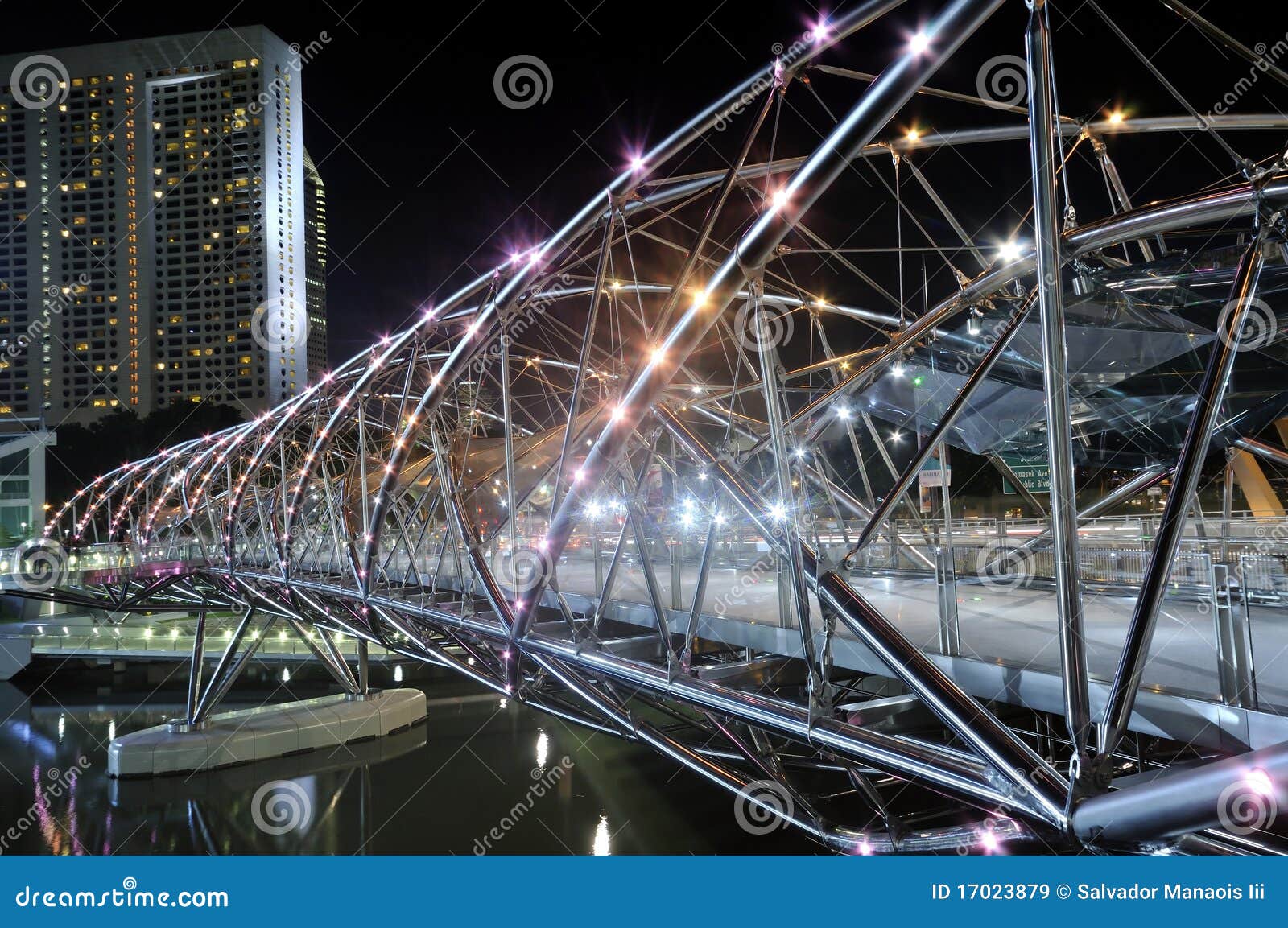 Double-Helix Bridge editorial stock image. Image of landscape - 17023879
