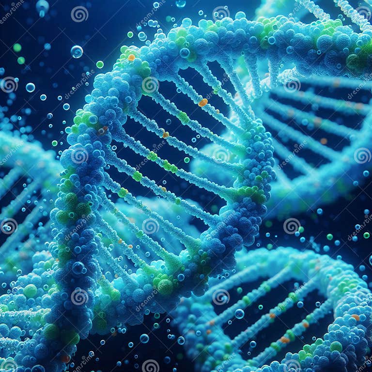 The Double Helix of DNA, a Complex Molecule that Carries Genetic ...