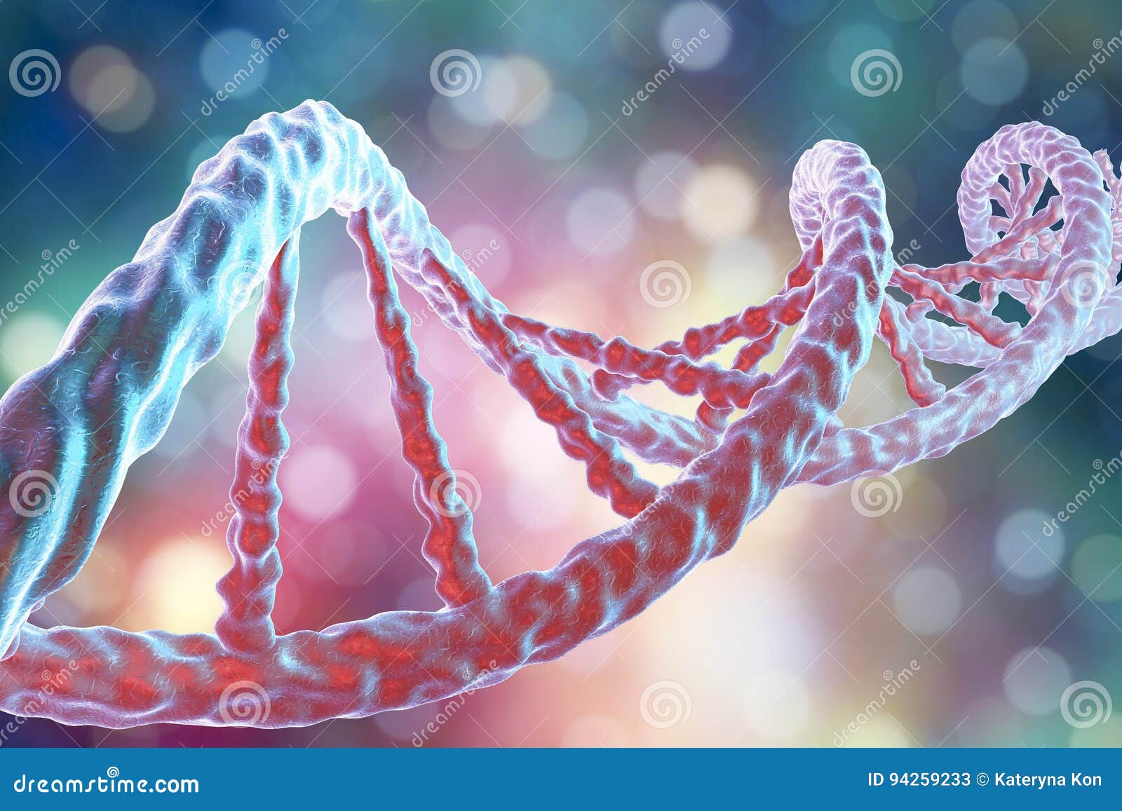 Double helix of DNA stock illustration. Illustration of molecule - 94259233