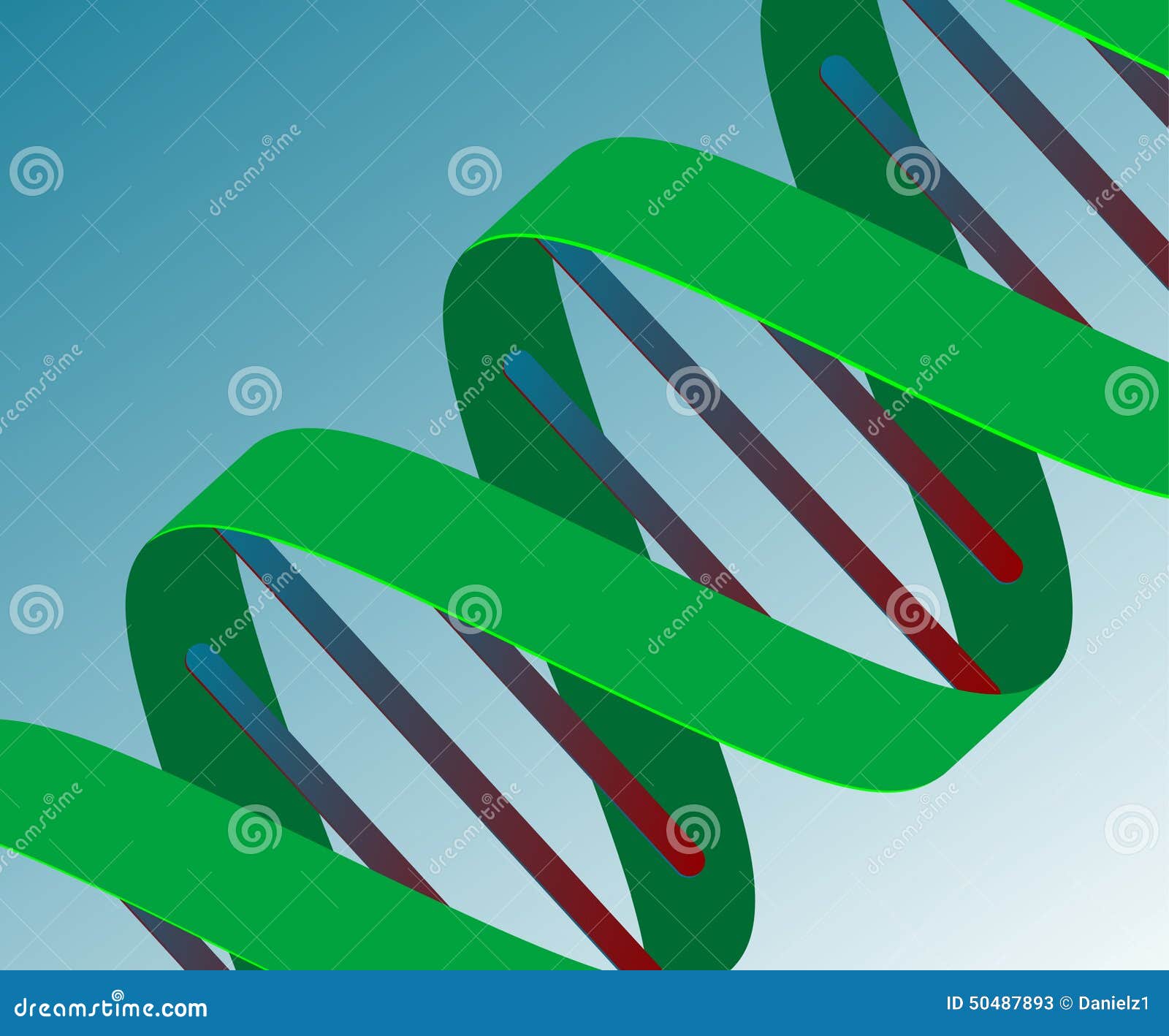 Double helix stock vector. Illustration of genetic, bond - 50487893