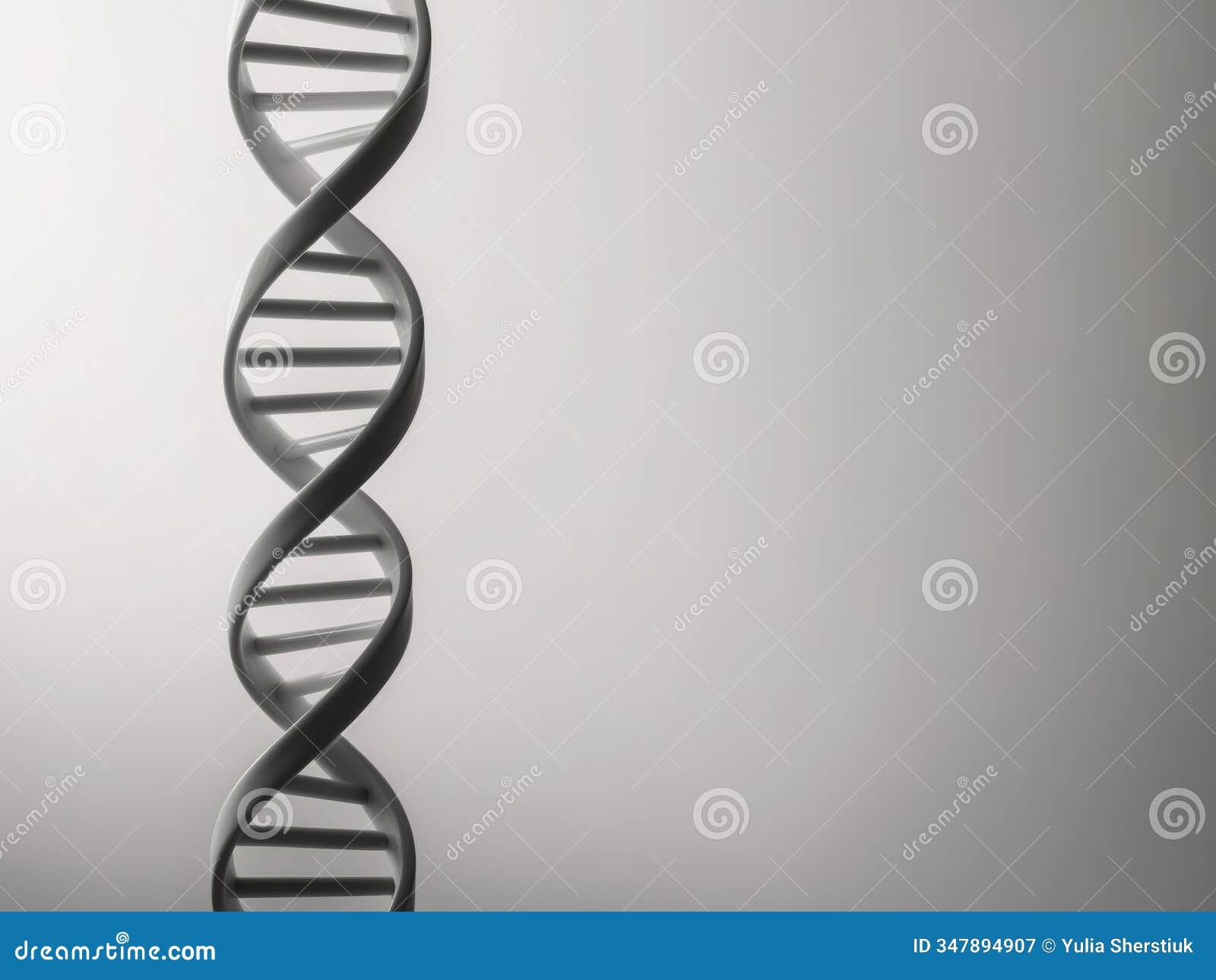 The Double Helix of Life a Symbol of Genetic Code. Stock Illustration ...