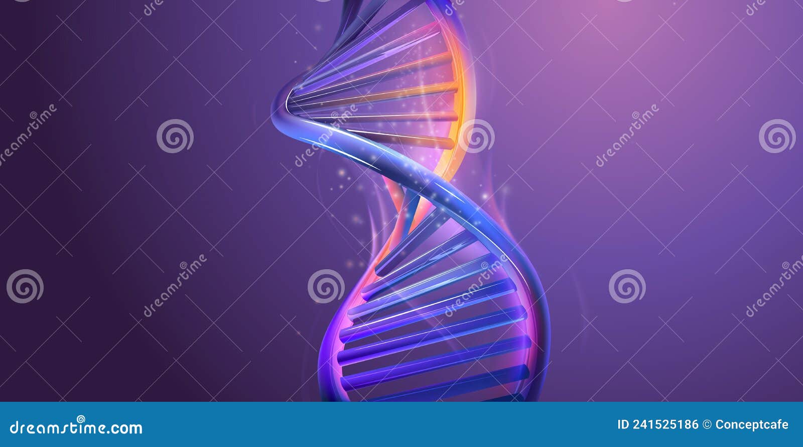 Double Helix Structure of Abstract DNA Model. Stock Vector ...