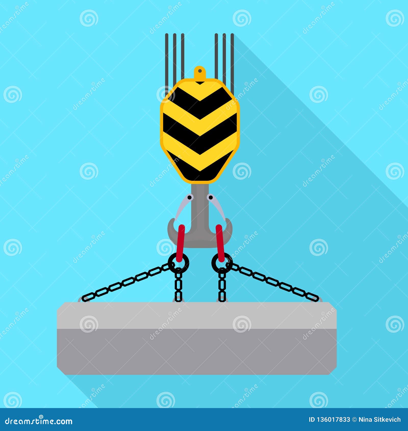 Do Not Lift With Hook-No Lift Point Symbol Sign, Vector Illustration ...