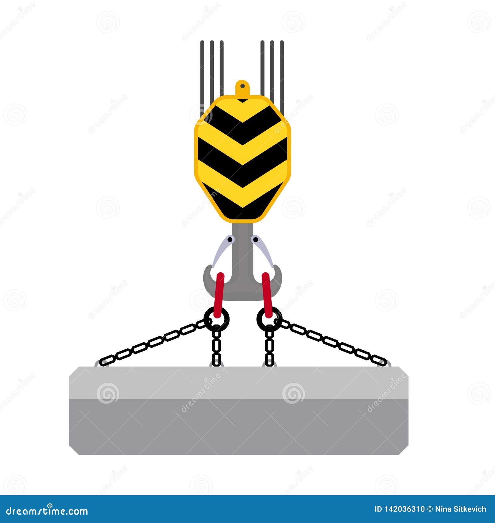 Do Not Lift With Hook-No Lift Point Symbol Sign, Vector Illustration ...