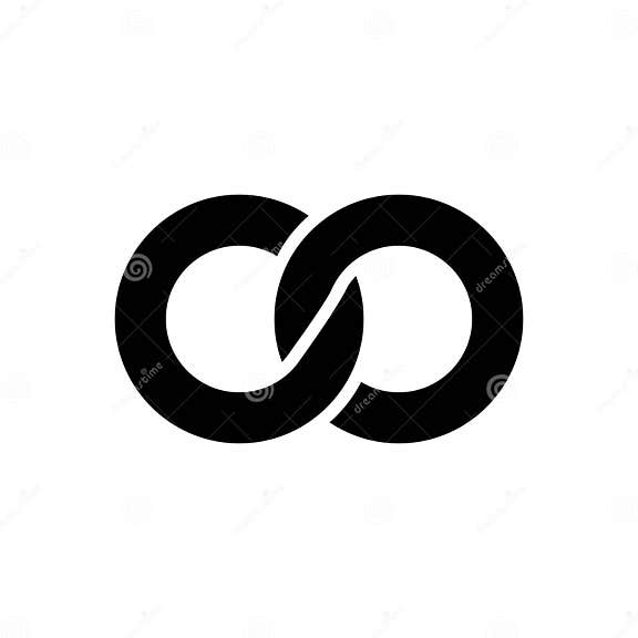 Black Solid Icon for Double, Resemble and Connected Stock Illustration ...