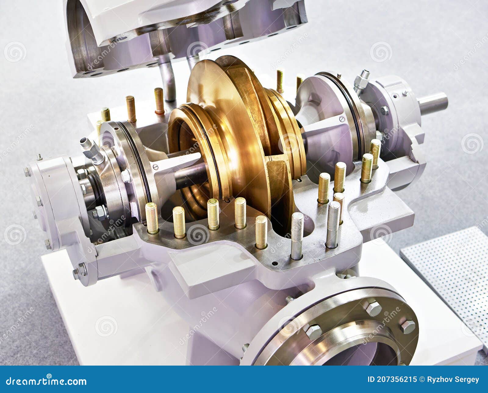 Double Inlet Horizontal Pump Stock Image - Image of cross ...