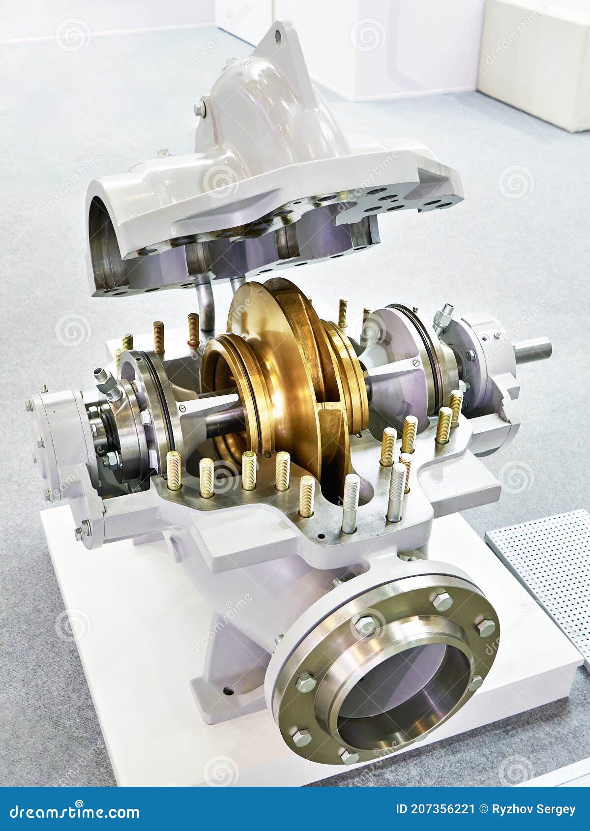 Double Input Automatic Circuit Breaker And Voltage Limiter Closeup In ...