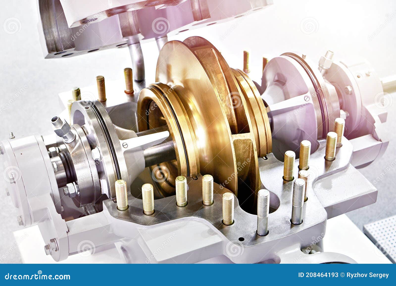 Double Inlet Horizontal Pump Stock Image - Image of power, input: 208464193