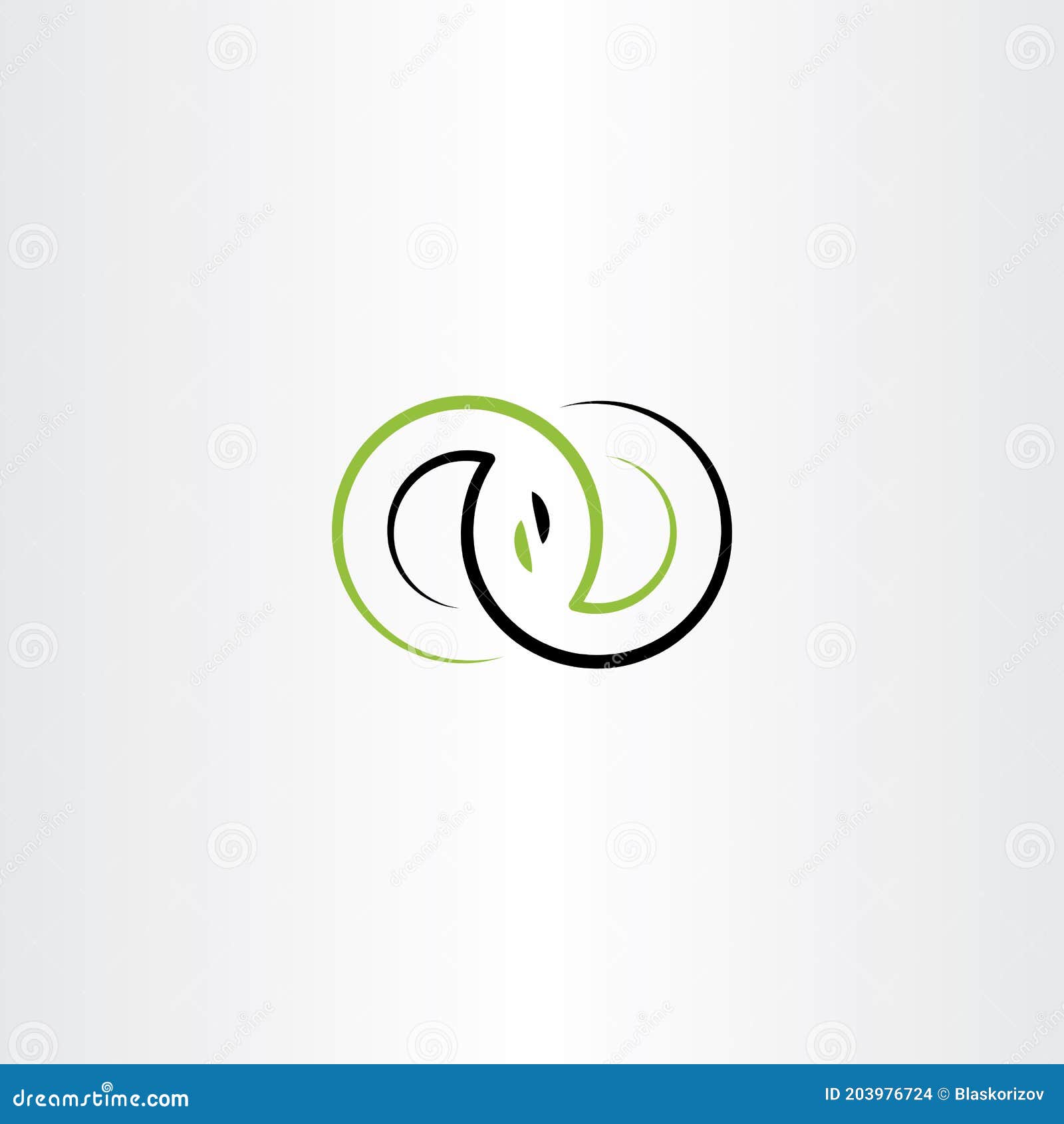 Double Letter O Icon Symbol Vector Element Stock Vector - Illustration ...