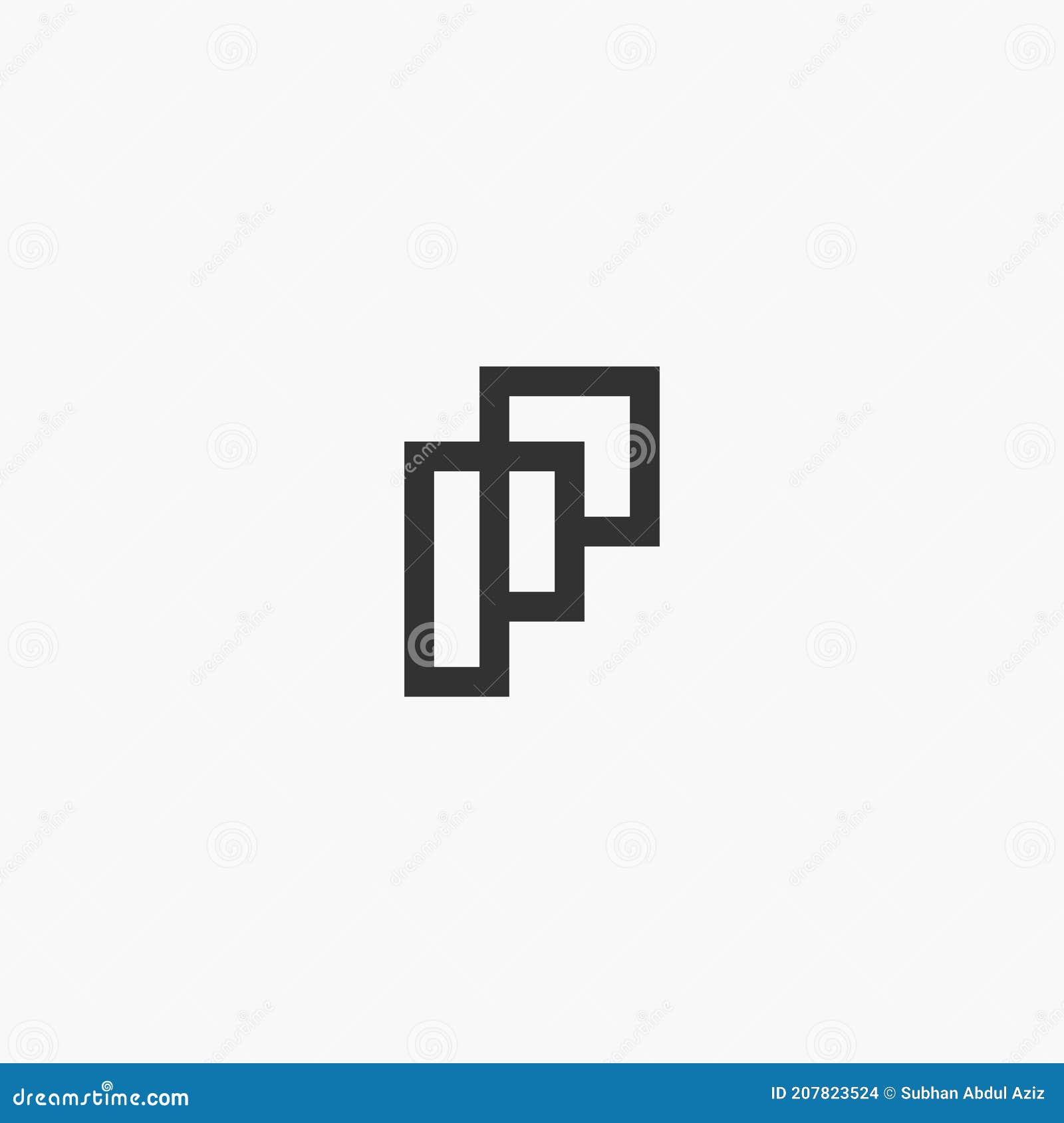 Double Letter P PP Monogram Logo Vector Template Stock Vector ...