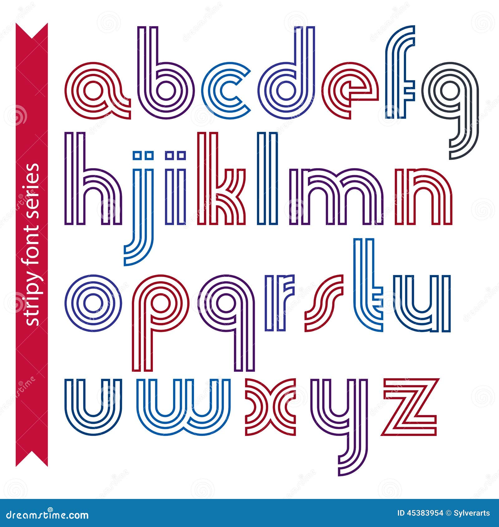 Font Without Diagonal Lines