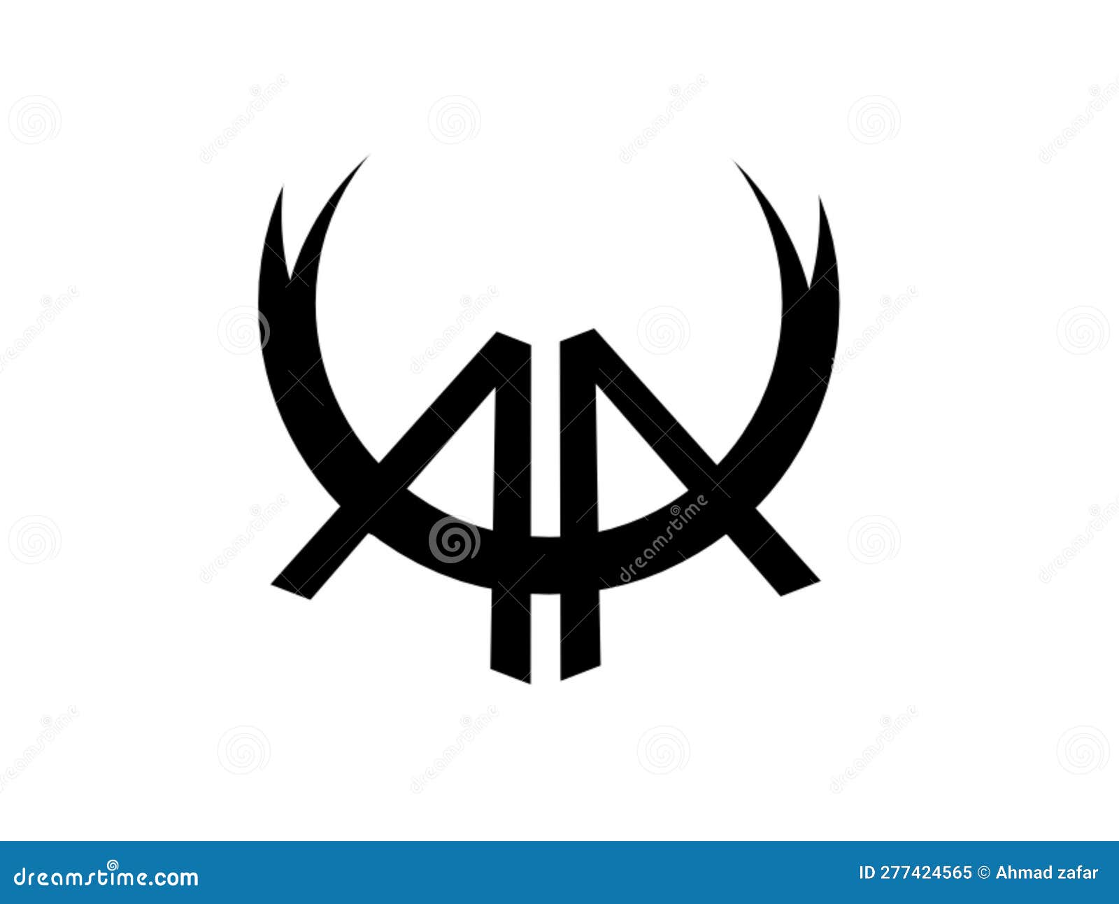 Double a Logo and Icon Design Stock Illustration - Illustration of logo ...