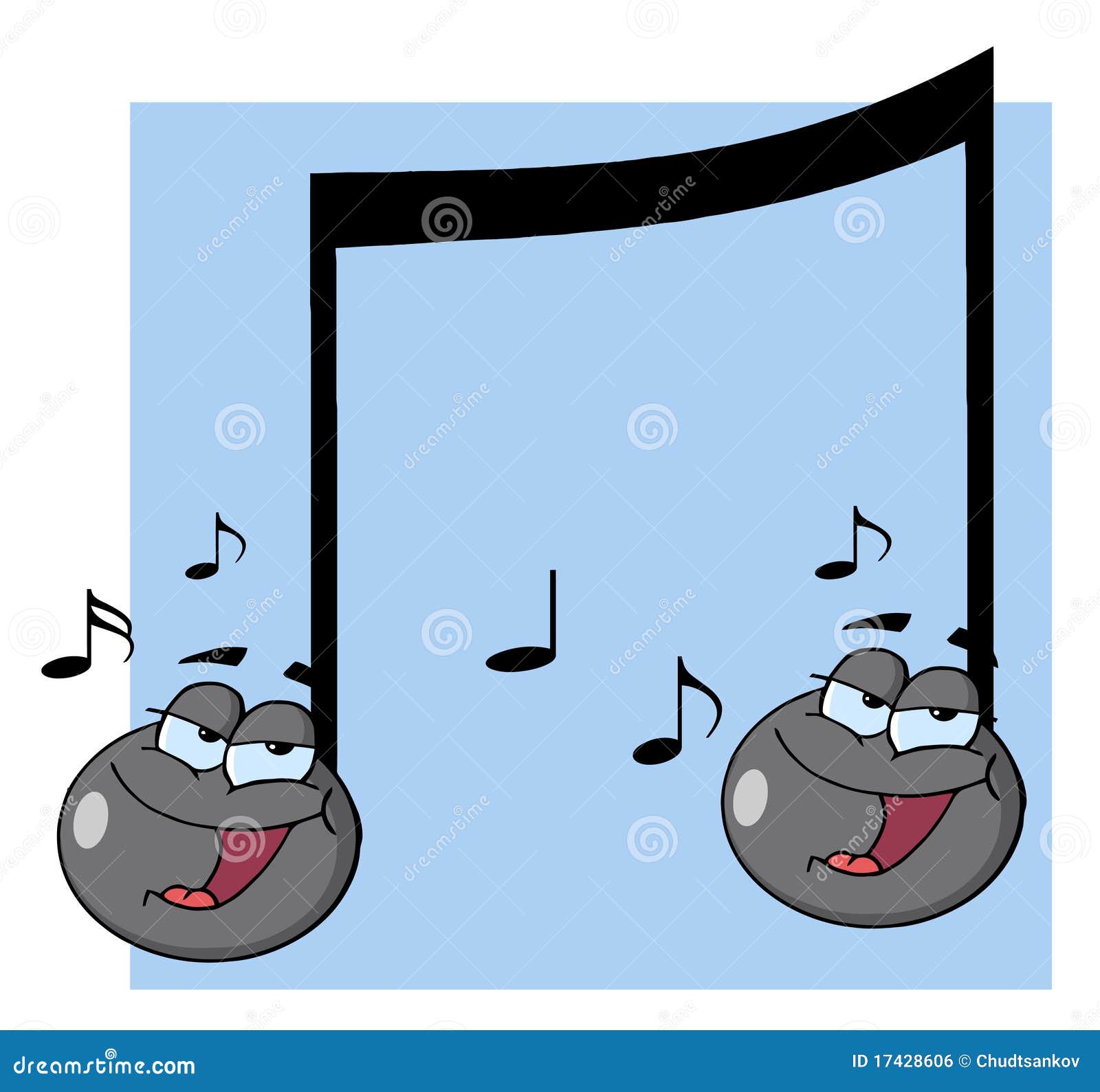 Double Musical Note Singing Stock Vector - Illustration of artistic ...