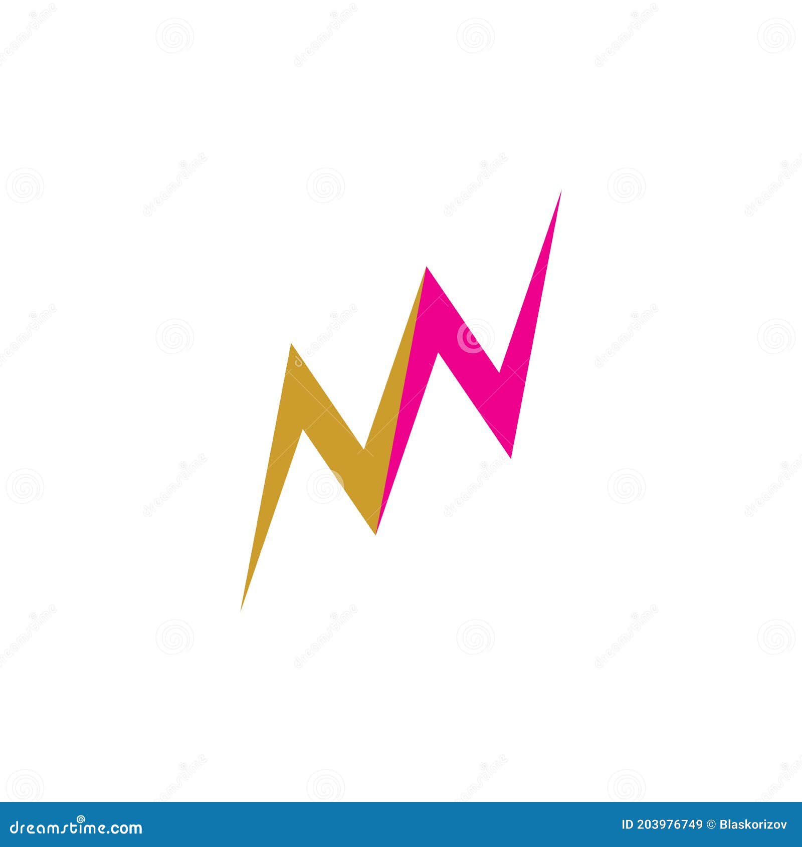 Double N Letter Symbol Logo Icon Element Stock Vector - Illustration of ...