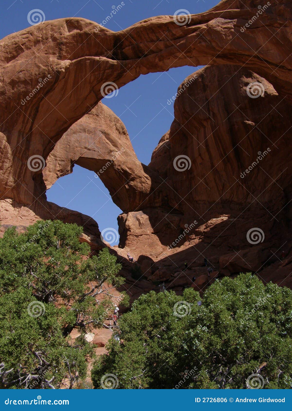 Double natural stone arch stock photo. Image of strange - 2726806