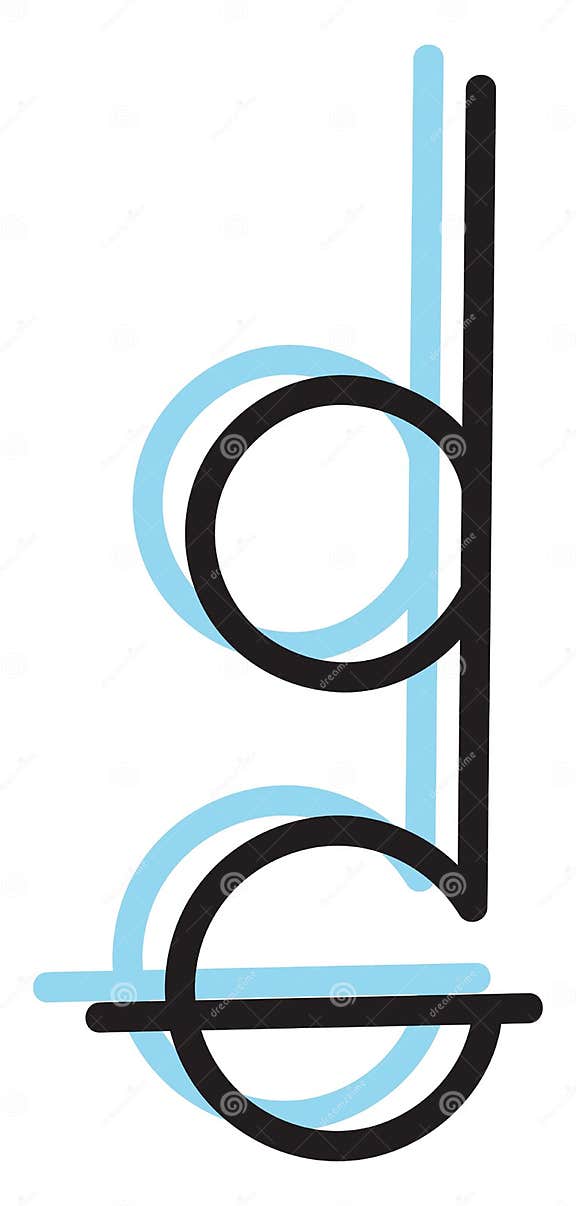 Double note, icon stock vector. Illustration of background - 259785707