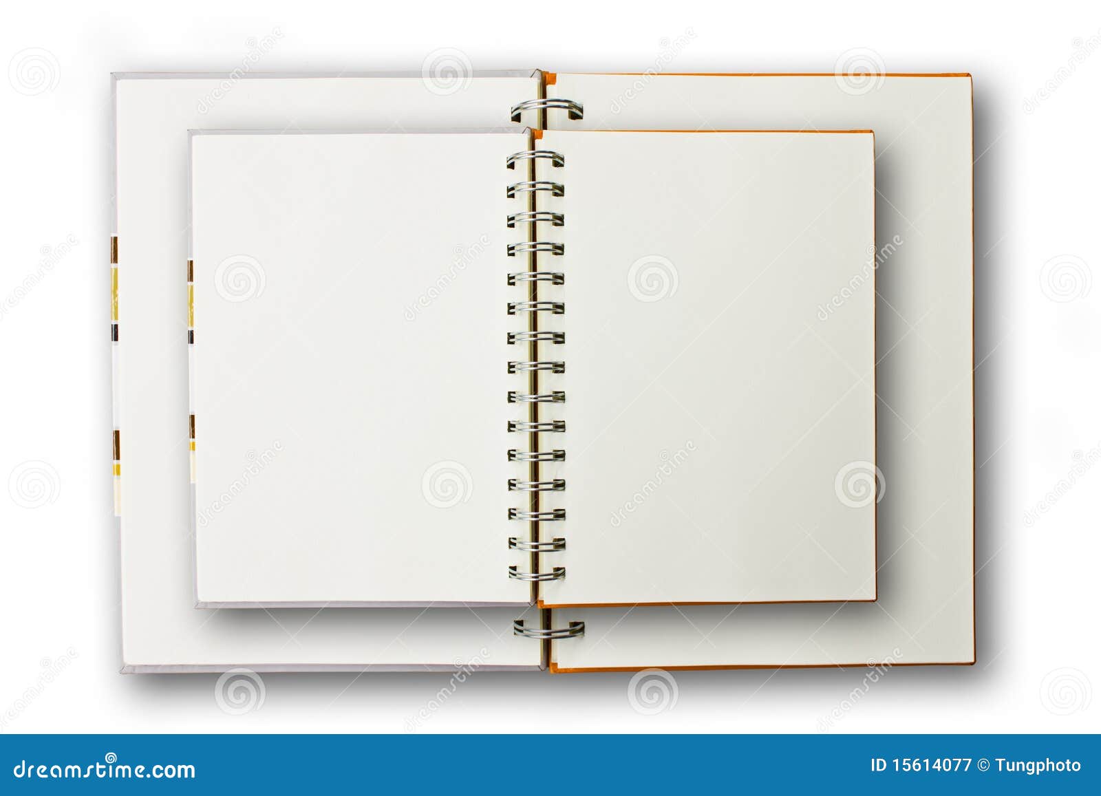 Double Notebook Isolated stock image. Image of education - 15614077