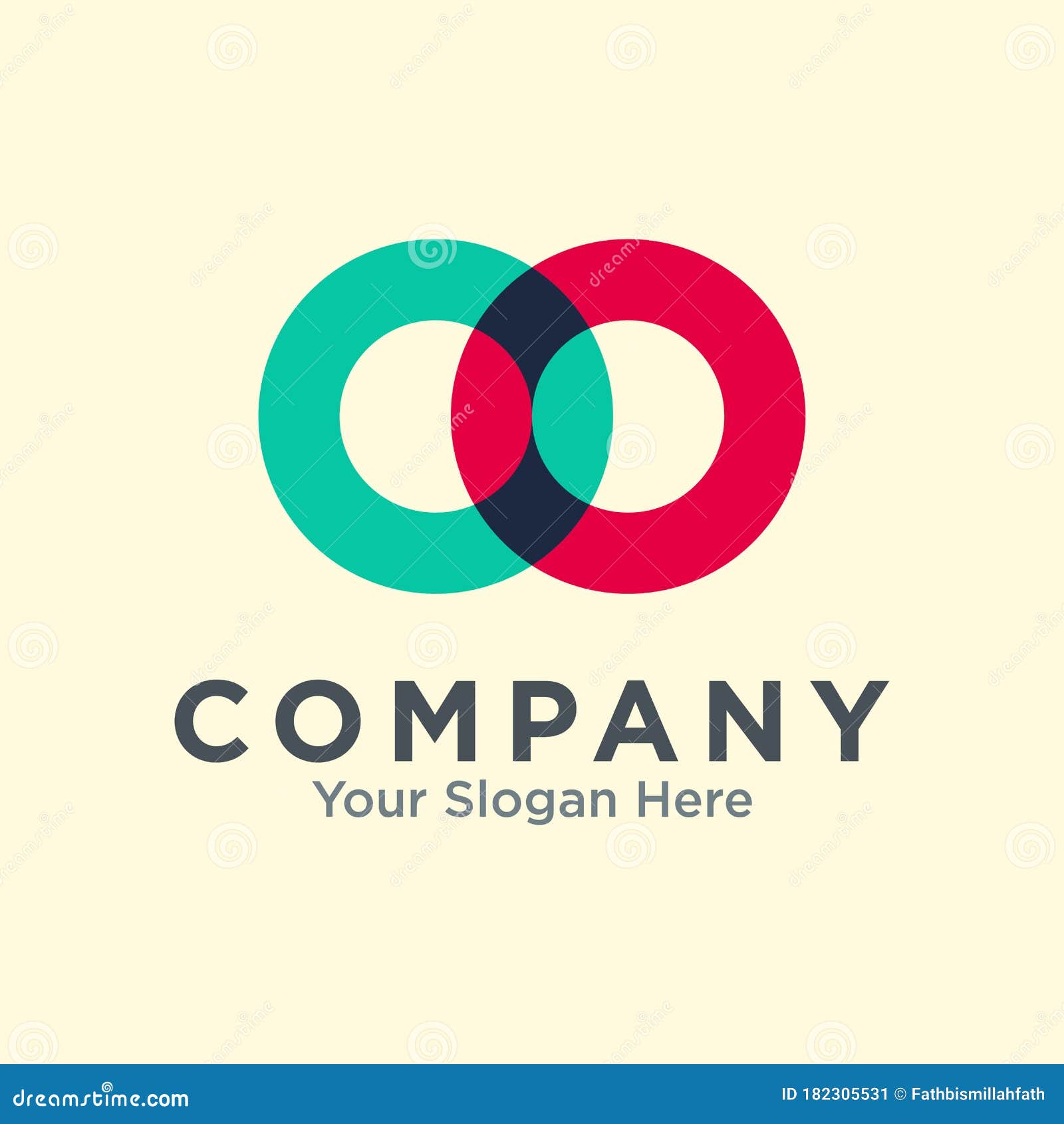 Double O Logo Vector Concept Design Template. Double Circle Icon. Loop ...