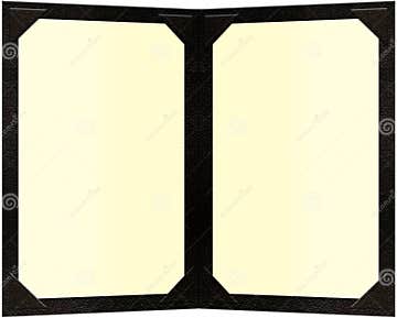 Double Page Pocketed Menu stock photo. Image of frame - 2134416