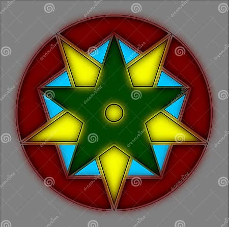Double Pentagrams stock illustration. Illustration of pentagram - 17068727