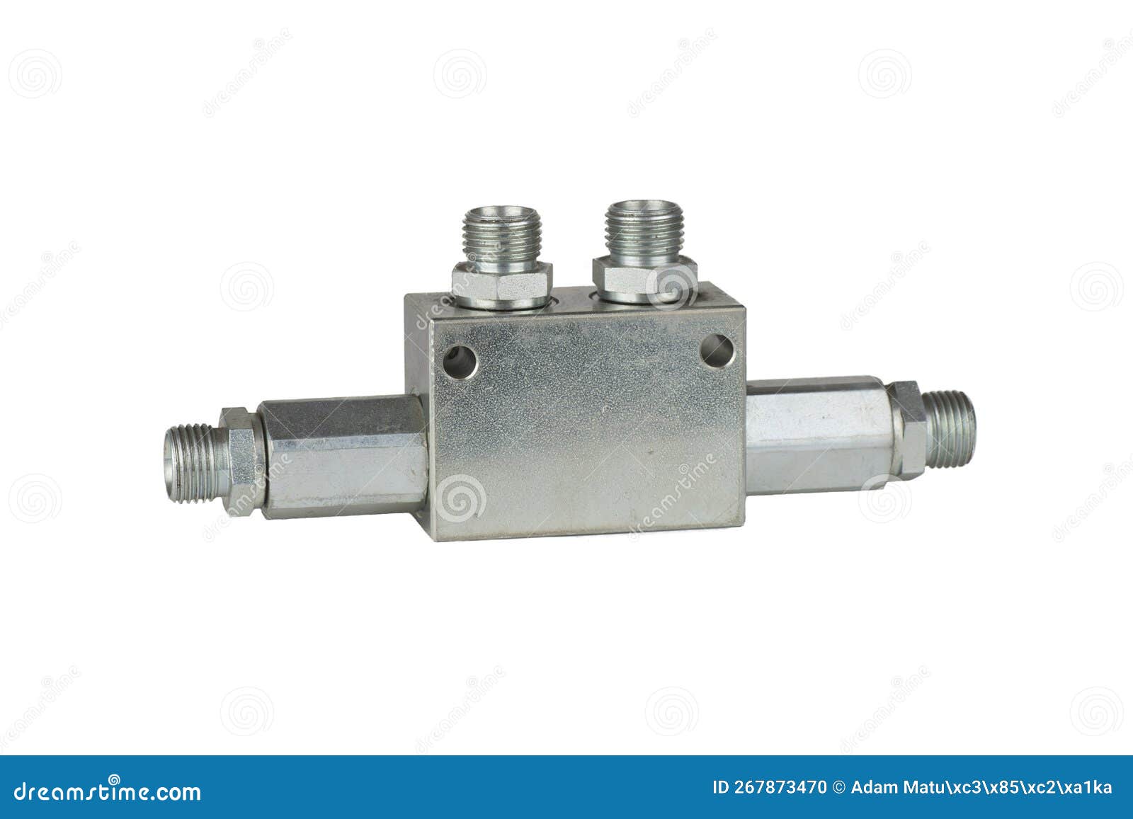 Double Pilot Operated Check Valve Stock Photo - Image of metallic ...
