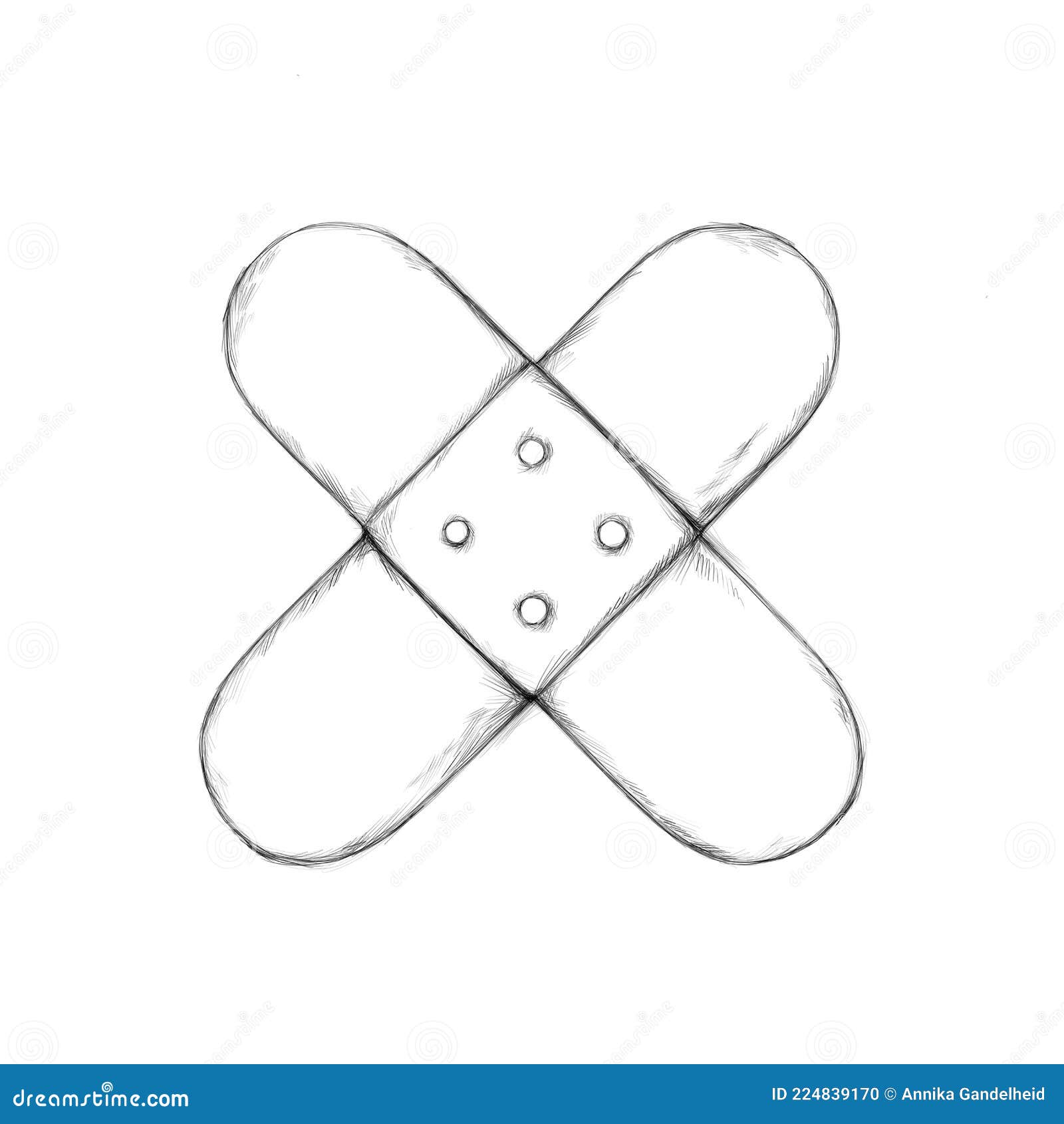 Simple Double plaster stock illustration. Illustration of plaster ...