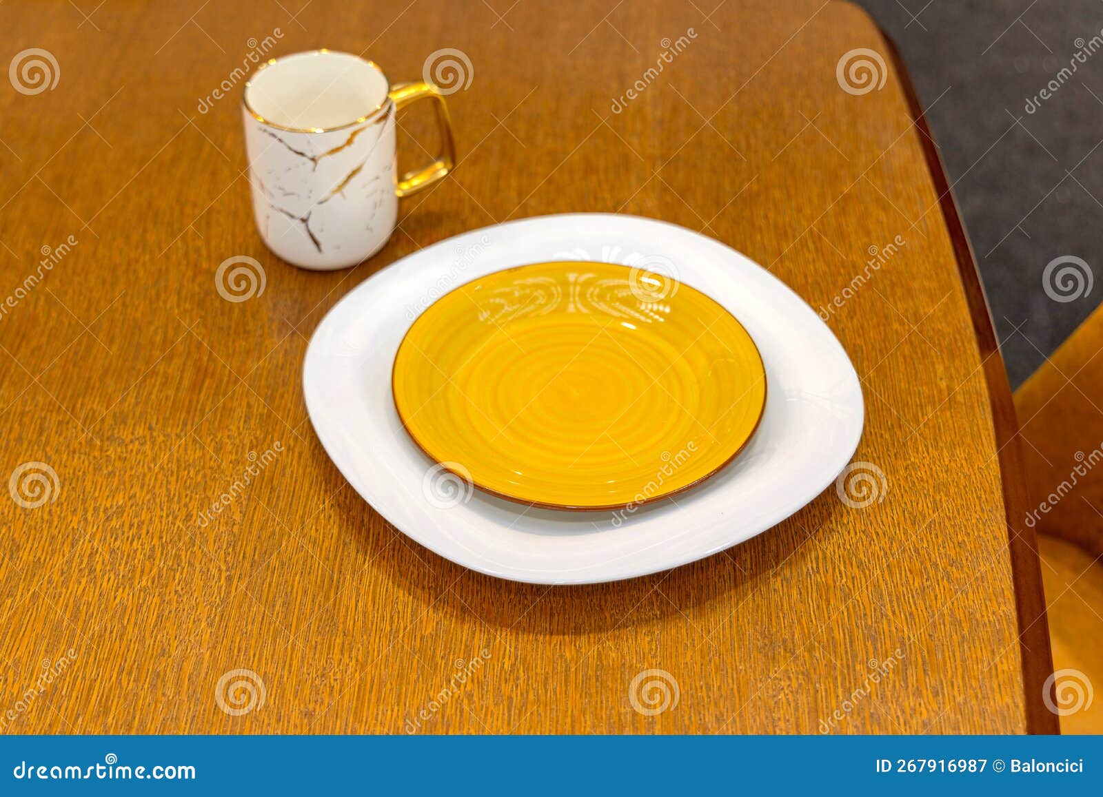 Double Plate Mug stock image. Image of tableware, dining - 267916987
