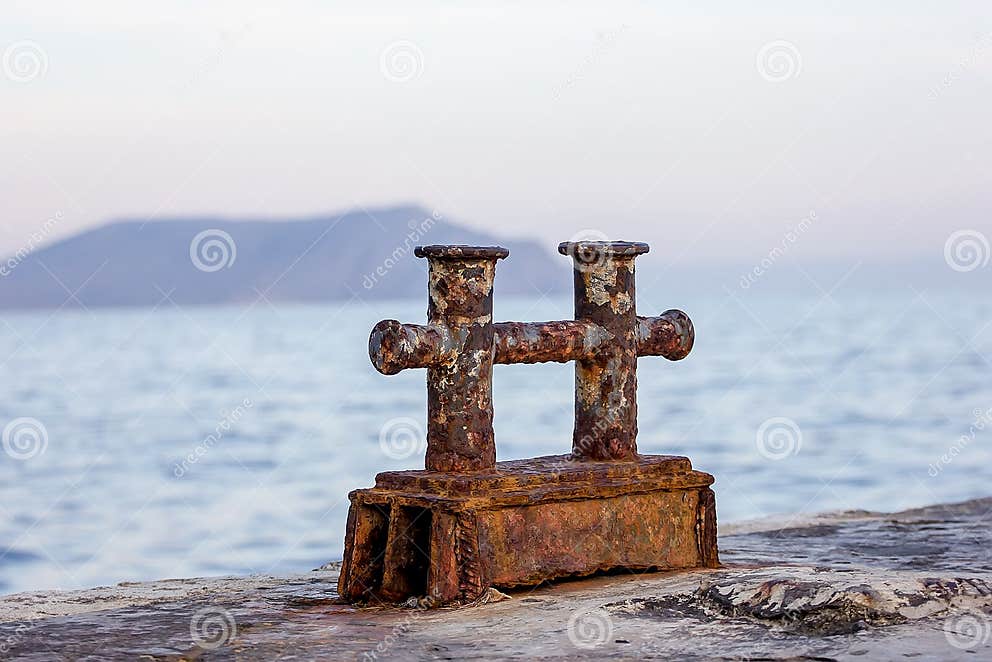 Double Plinth with a Common Base on the Berth for Fixing Cables Stock ...