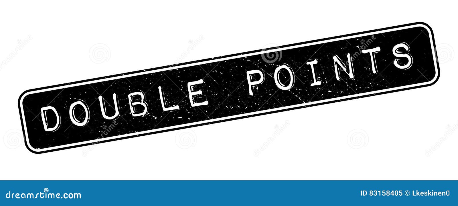 Double Points rubber stamp stock illustration. Illustration of double ...