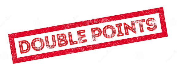 Double Points rubber stamp stock illustration. Illustration of isolated ...